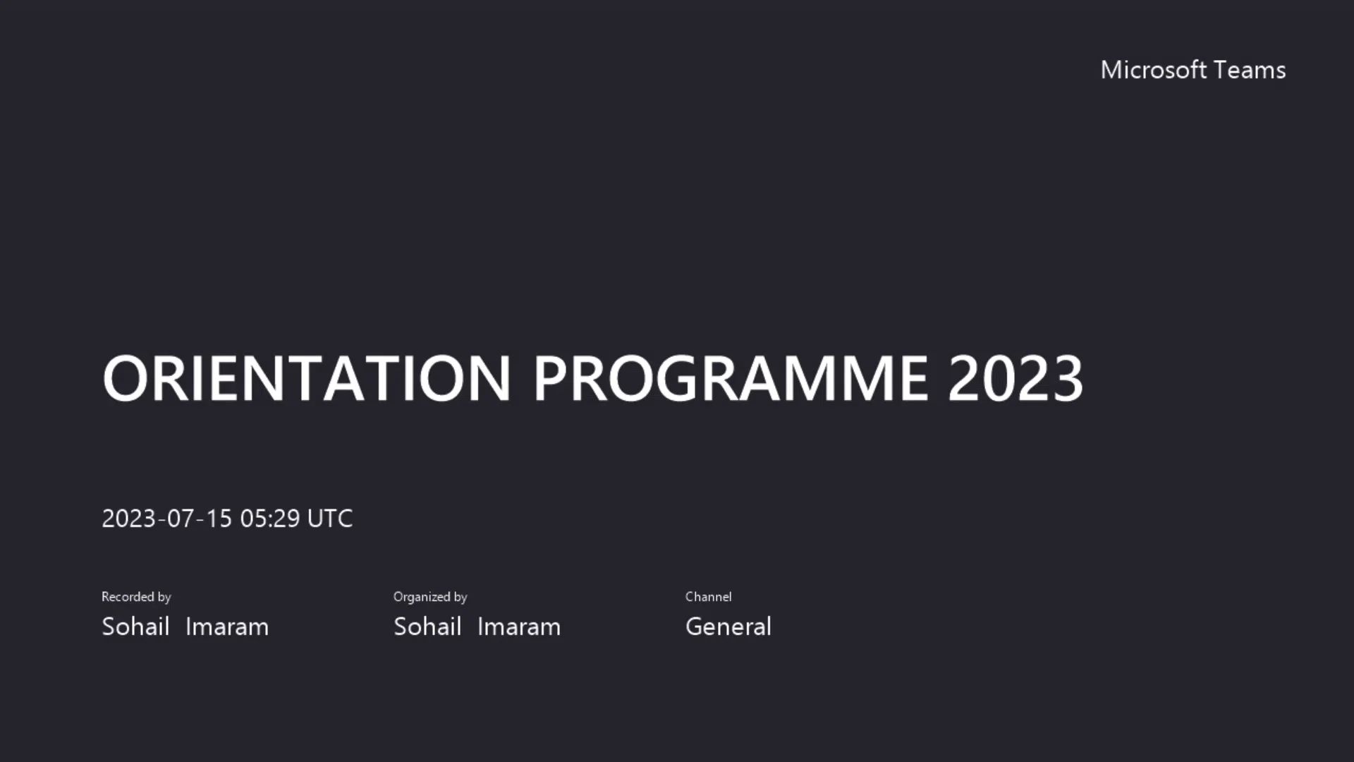 ORIENTATION PROGRAMME 2023-July Batch 2nd Day