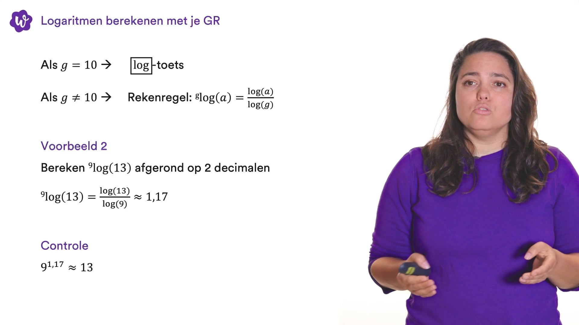 Logaritmen berekenen met je GR oefenen | StudyGo