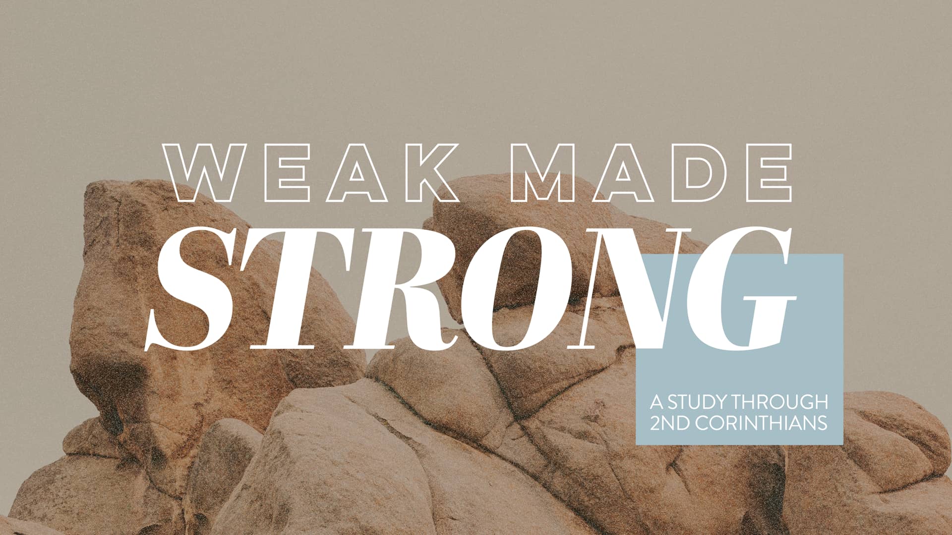 Weak Made Strong: Heaven and Reconciliation | July 16, 2023 on Vimeo