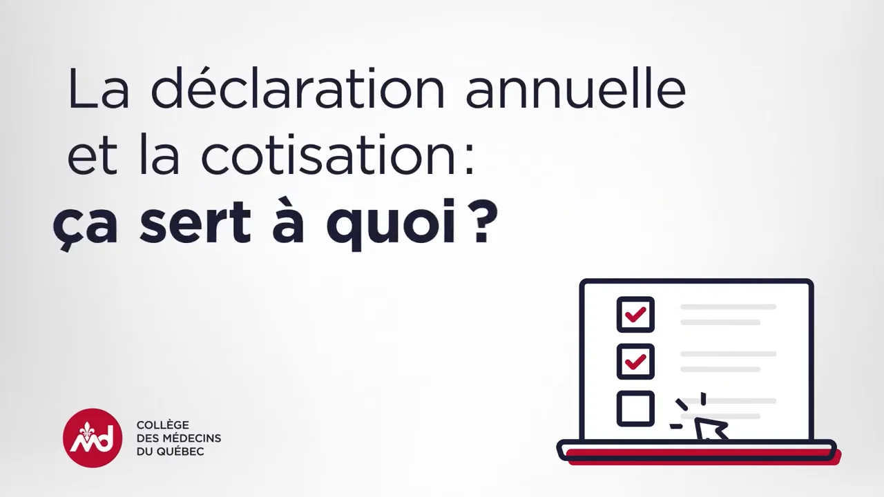 La déclaration annuelle et la cotisation, c'est quoi?