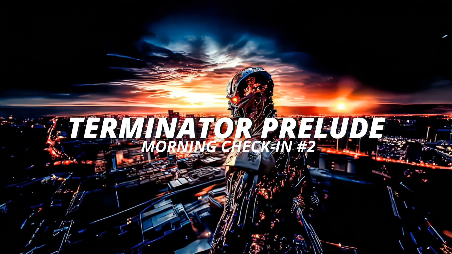 TERMINATOR PRELUDE - Morning Check-In #3 on Vimeo
