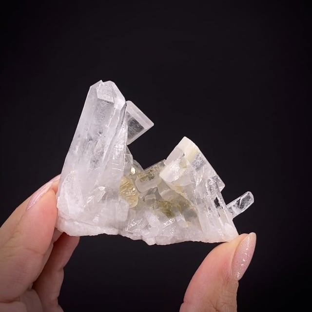 Baryte on Quartz - RA23-09 - Jinkouhe Dist. - China Mineral Specimen