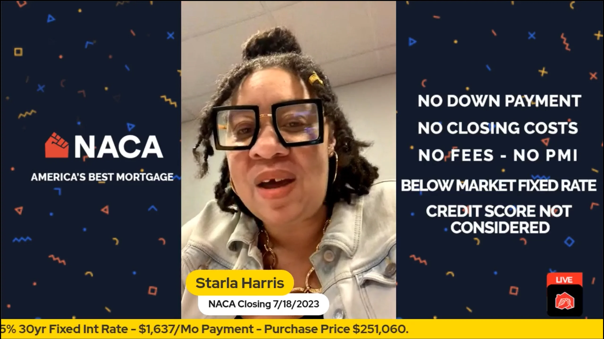 LIVE NACA Closing Starla Harris. Massillon, OH - 7/18/2023 on Vimeo