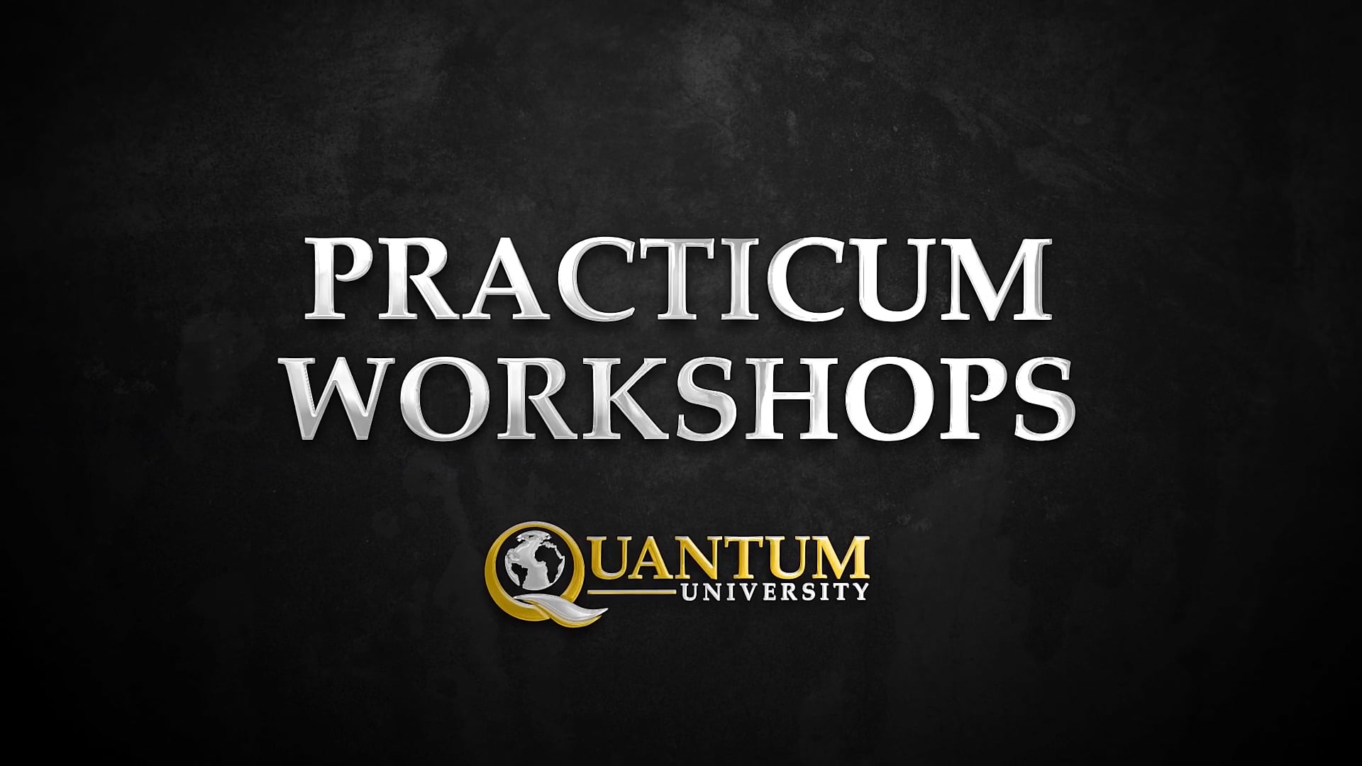 Introducing our NEW Practicum Workshops - Quantum University on Vimeo