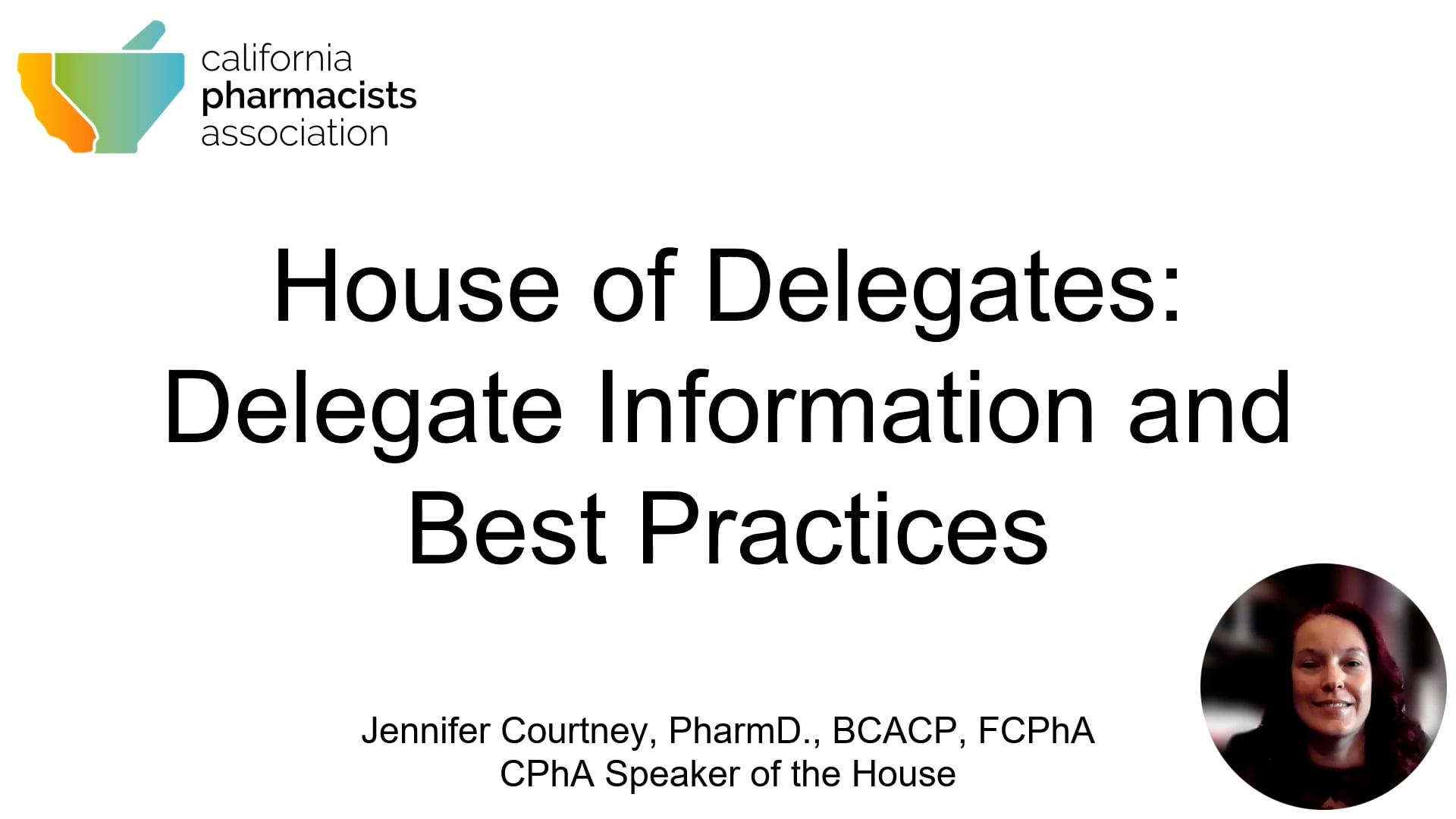 Delegate Information and Best Practices 2023 on Vimeo