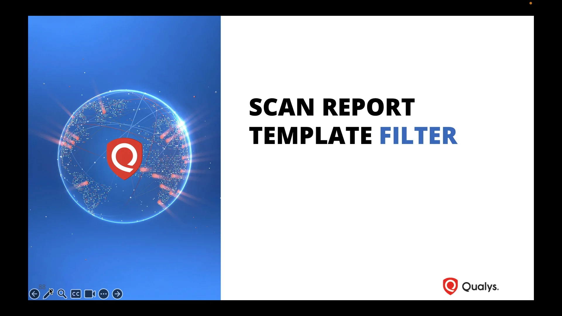 Qualys Reporting - Scan Template - Filter