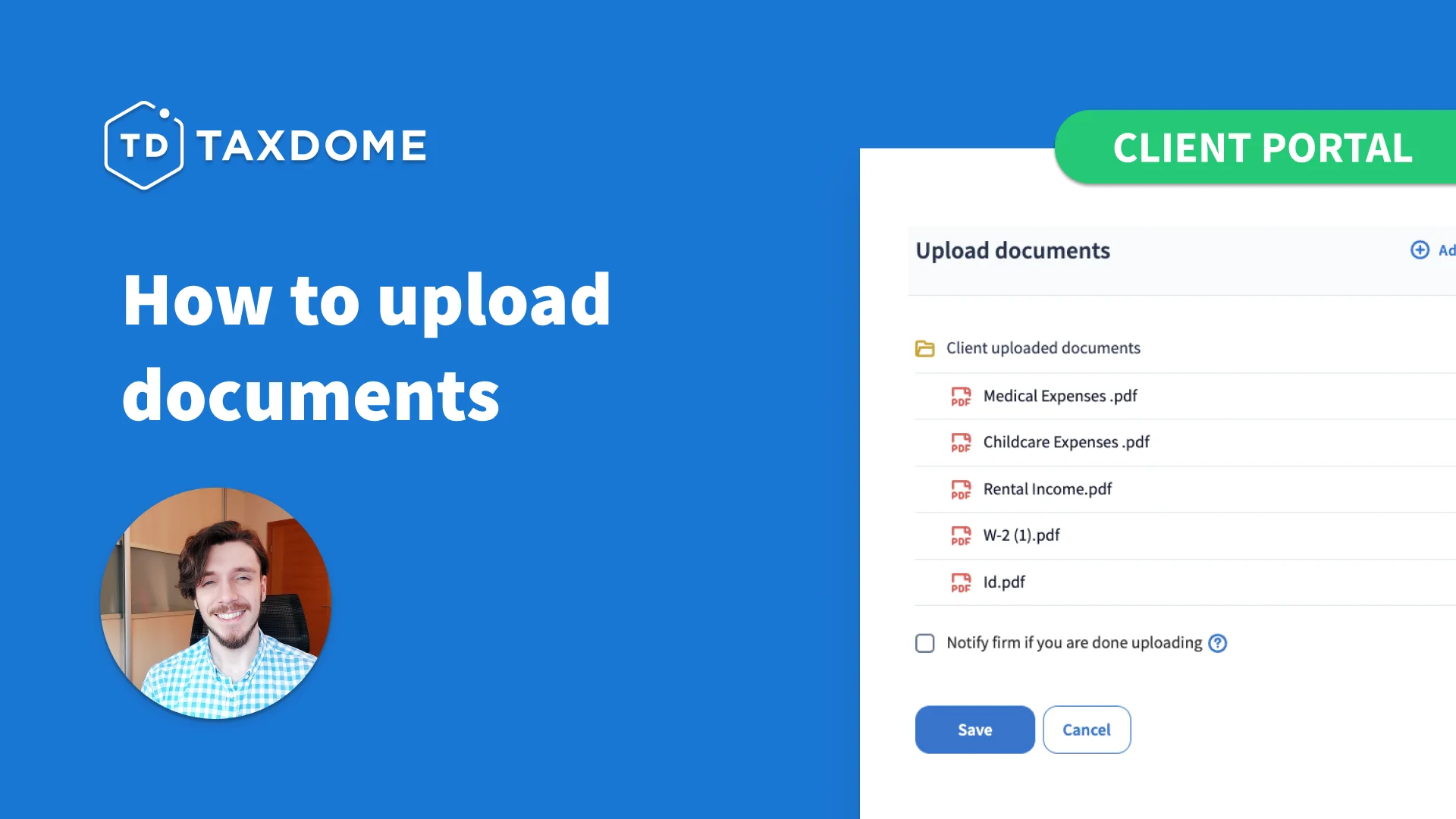 Client Portal: Uploading Documents on Vimeo