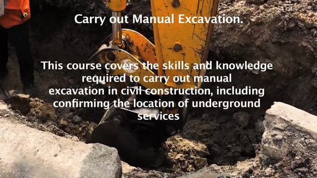 3. consturct carry out manual excavation Intro on Vimeo