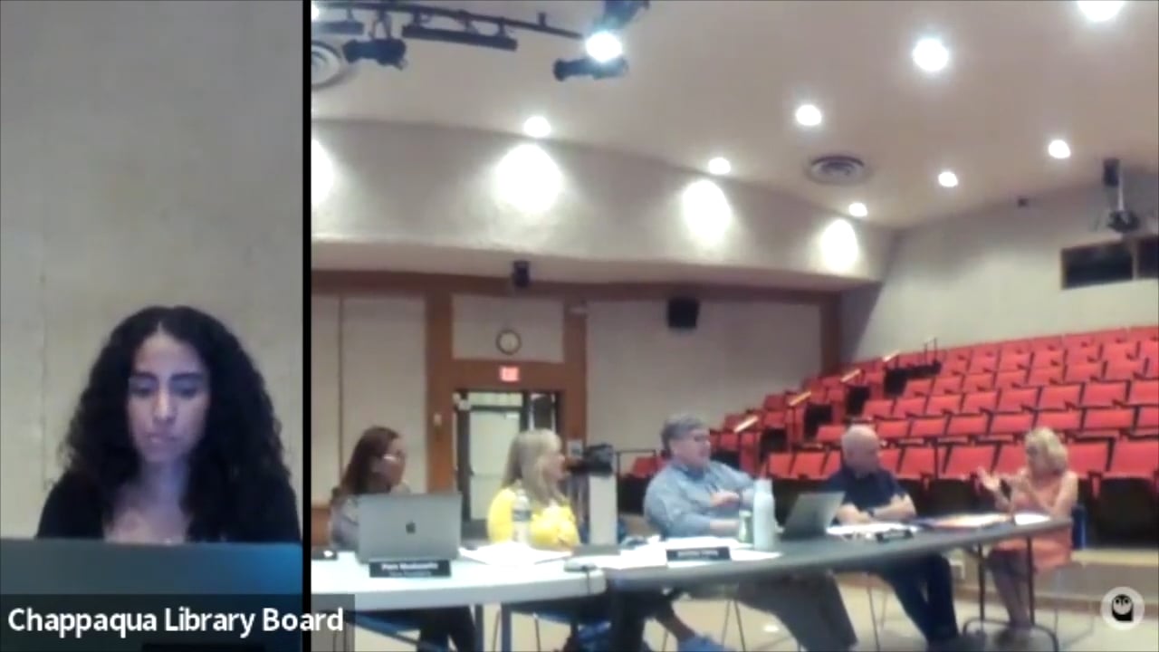 Chappaqua Library - Chappaqua Library Board of Trustees Meeting 7/17/23 ...