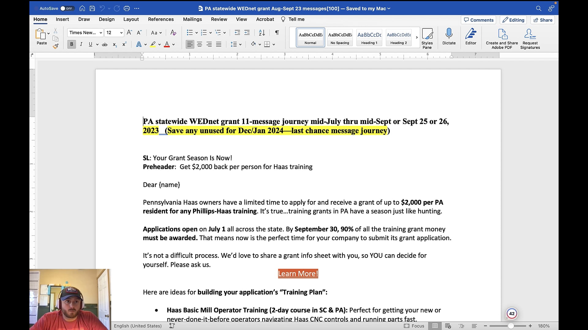 Anna Basic Training - Setting up an Email Journey on Vimeo