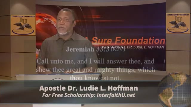 Knowing Your Mission - A Sure Foundation Broadcast - Apostle Dr. Ludie ...