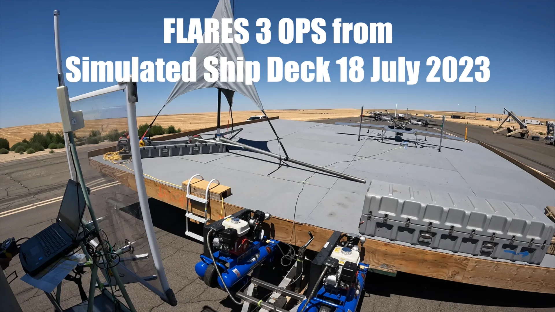 FLARES 3 OPS from Simulated Ship Deck 18 July 2023 V1