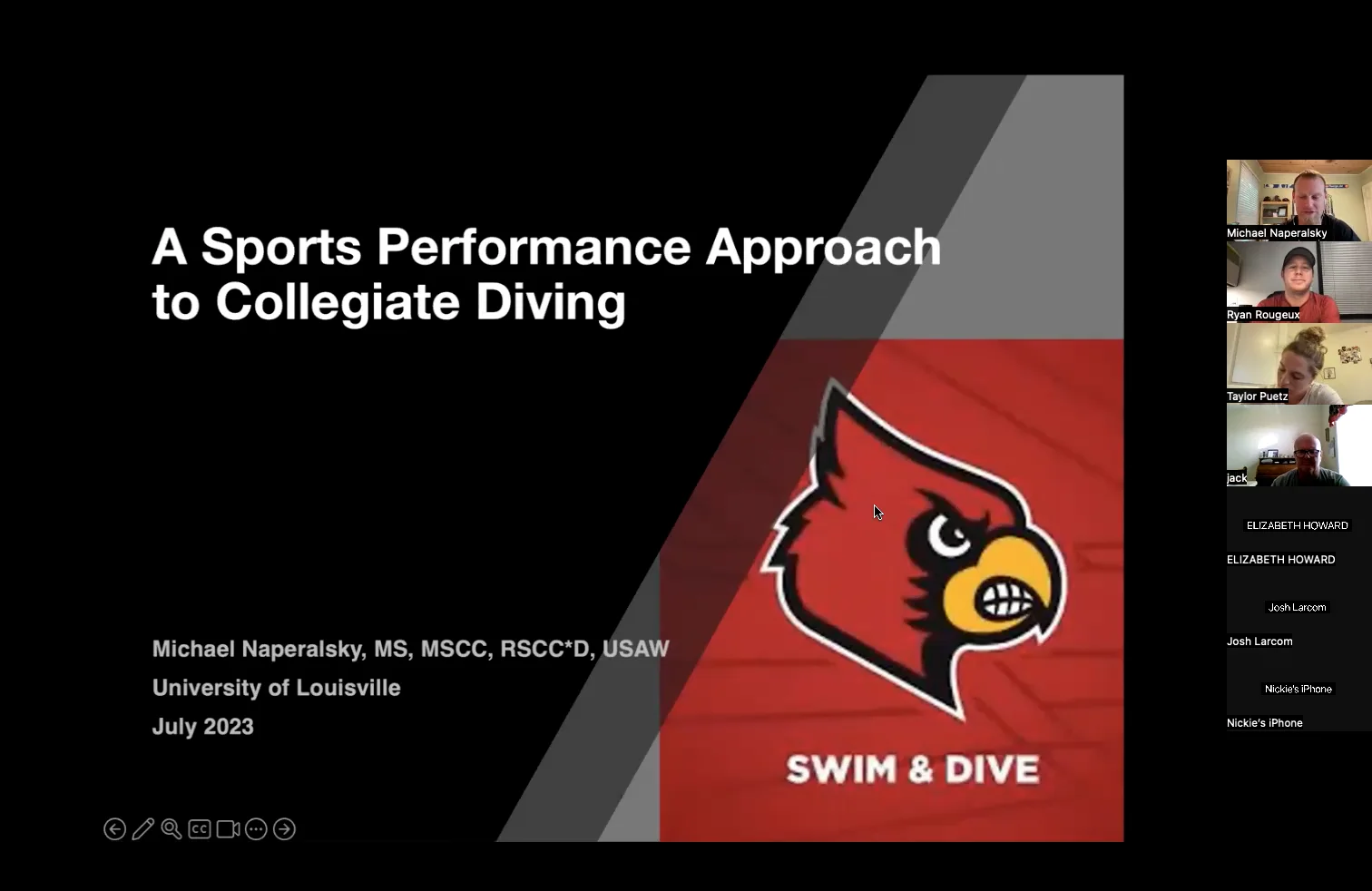 Louisville Diving Strength Training Seminar on Vimeo