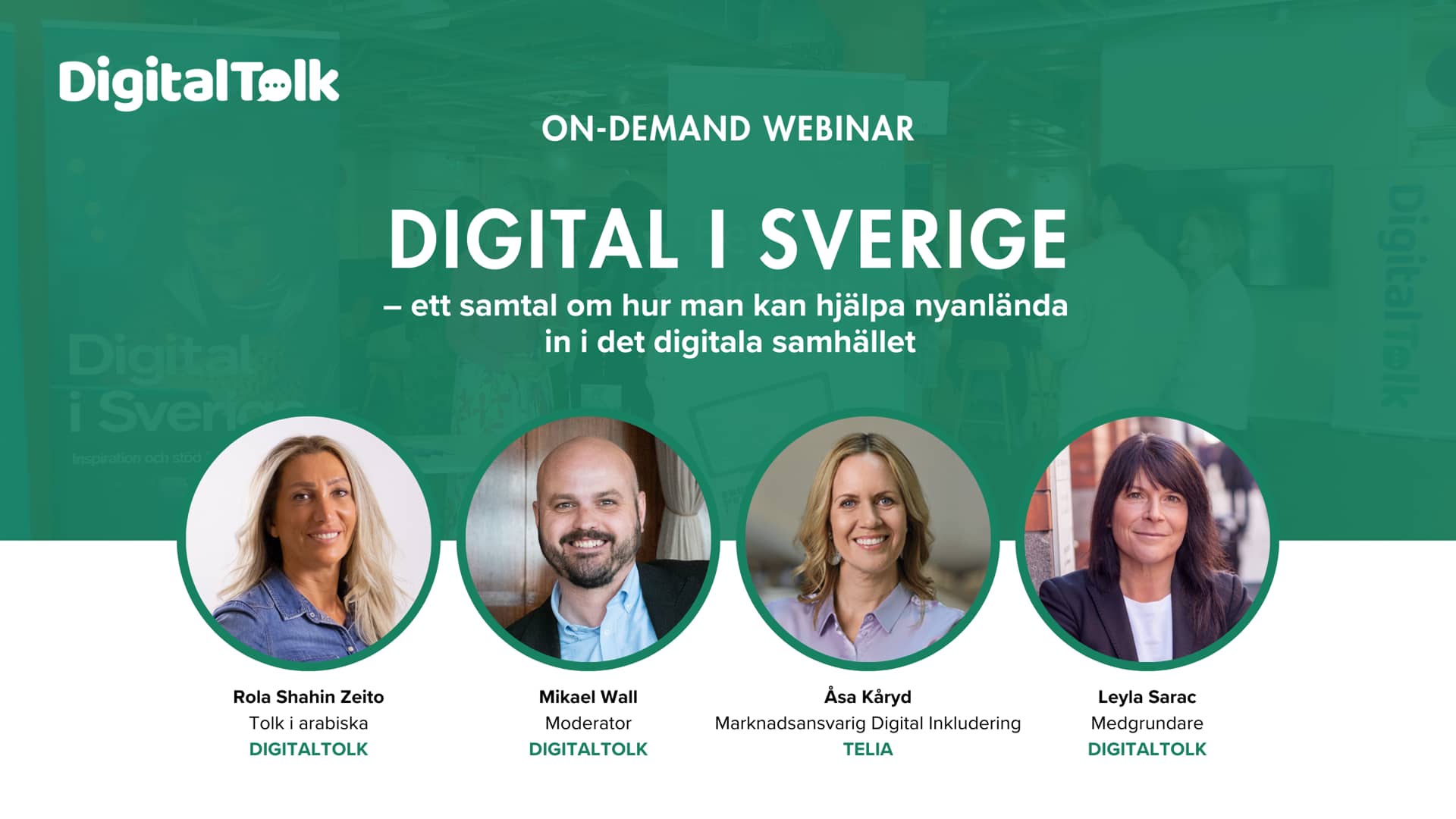 Digital i Sverige – ett samtal om hur man kan hjälpa nyanlända in i det ...