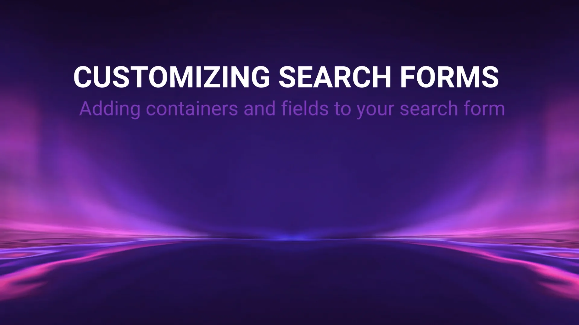 Customizing Search Forms on Vimeo