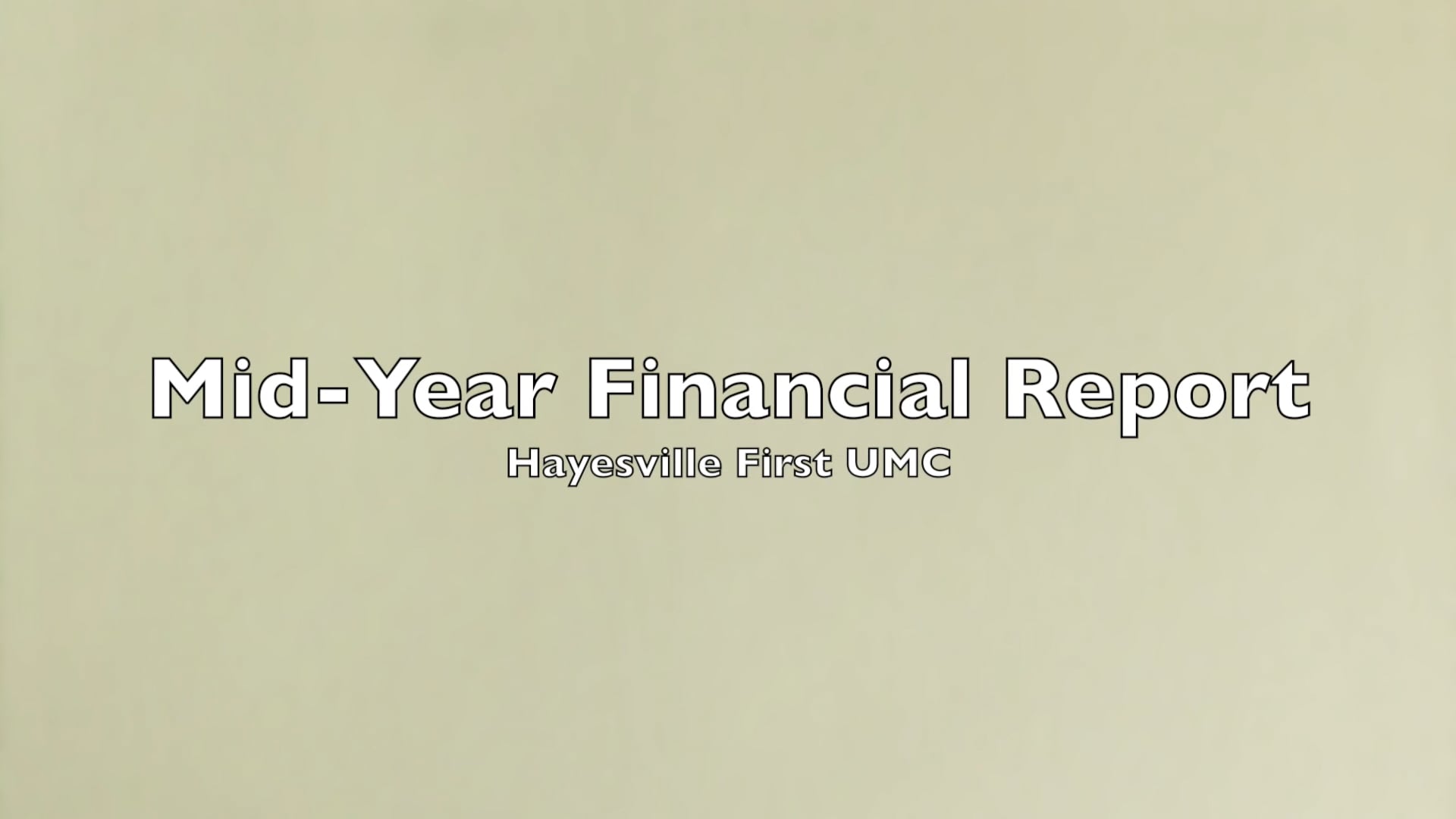 Mid-Year Financial Report