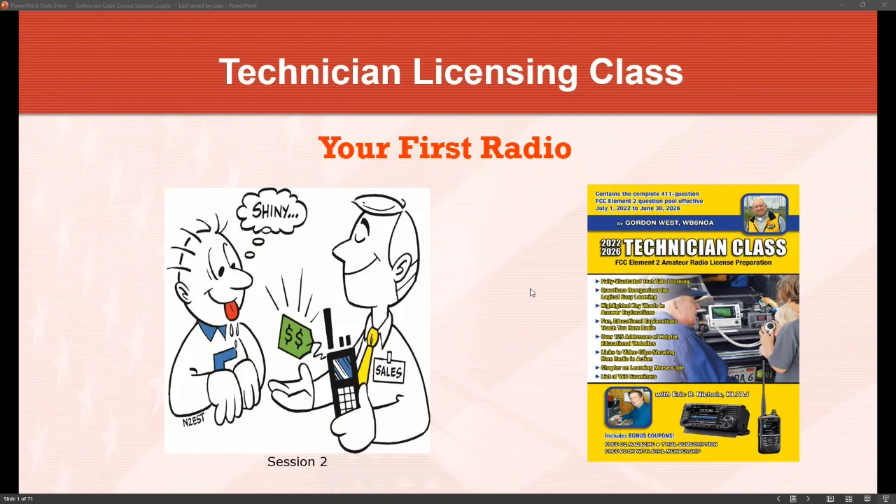 Amateur Radio Technician Class License Course Session 2 7.19.23 on Vimeo