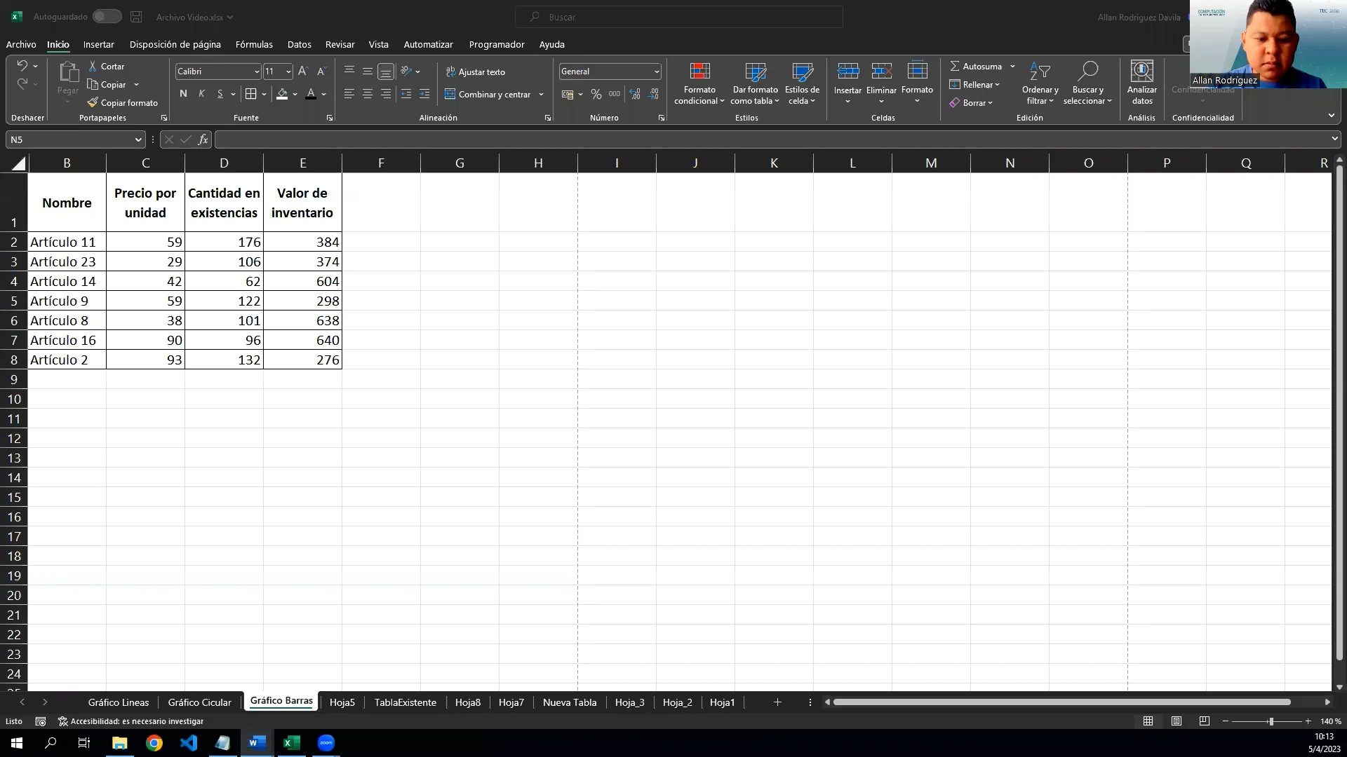 Excel Basico Capitulo 8 - Video 01
