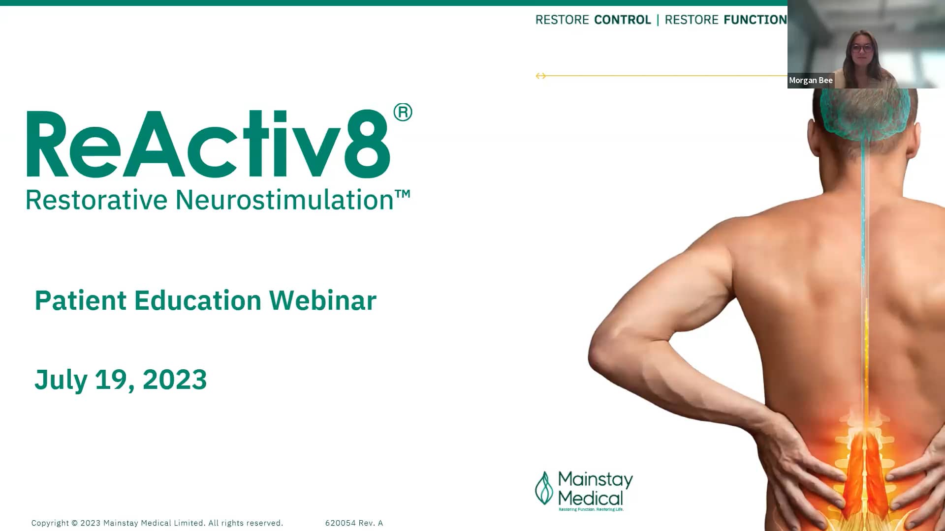 ReActiv8 Patient Education Webinar - July 2023 (Dr. Jeremy Joyal ...