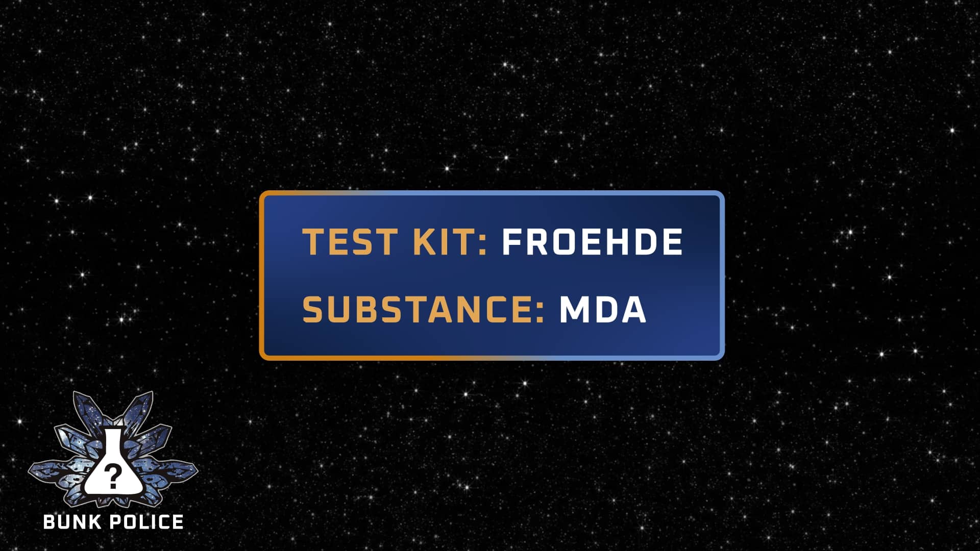 MDA - Froehde Reagent - Reagent Test Kit on Vimeo