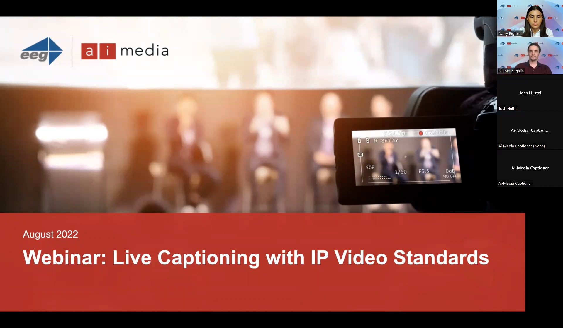 Webinar: Live Captioning with IP Video Standards on Vimeo