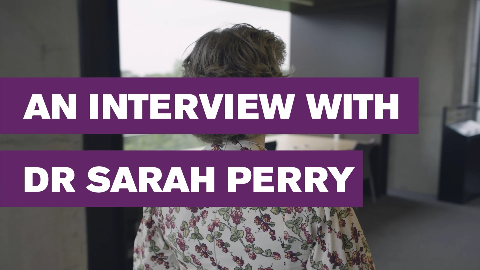 Meet Dr Sarah Perry on Vimeo