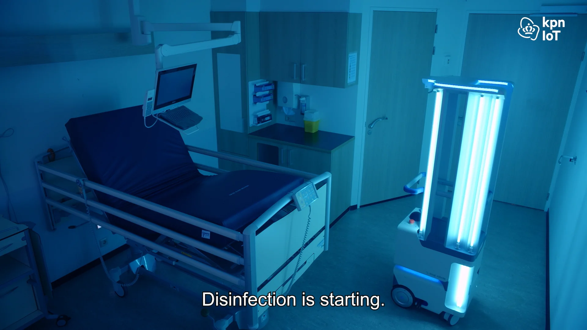 SAM-UVC at HagaZiekenhuis - Loop Robots & KPN IoT on Vimeo