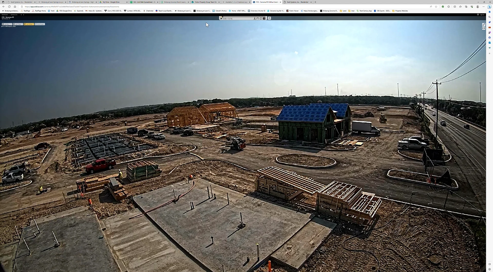 FCS - Sonoma #3 OxBlue Construction Time-Lapse Camera in San Antonio ...