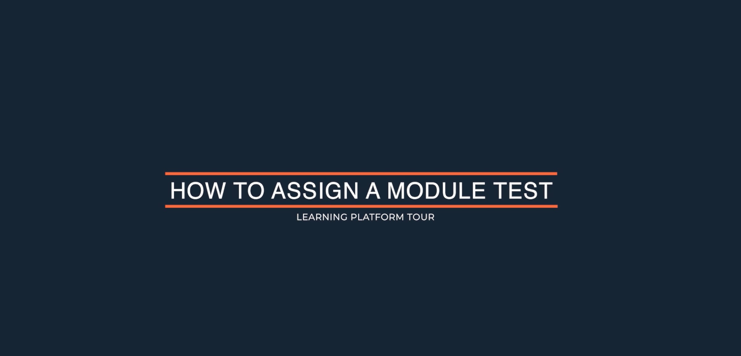 How to Assign a Module Test in the NCCER Learning Platform | Videos ...