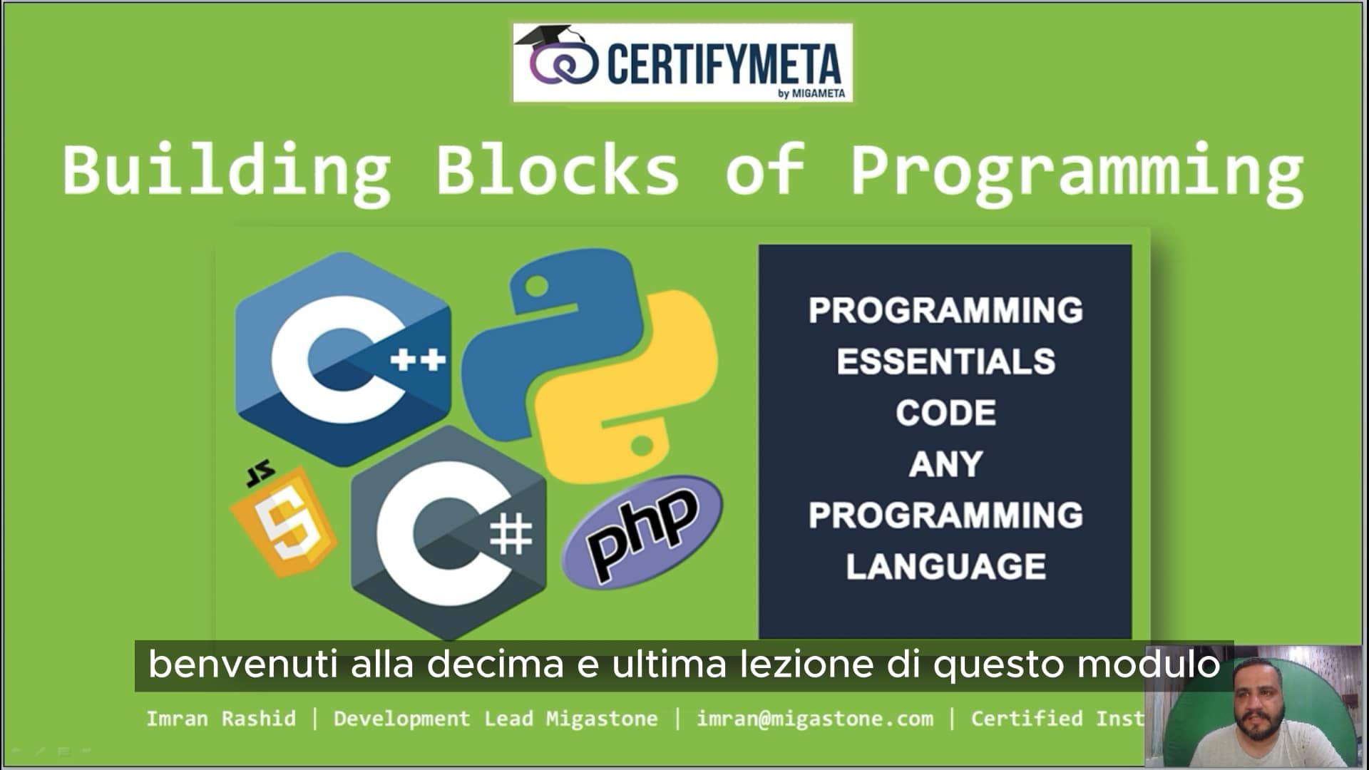 10. Elementi Fondamentali della Programmazione on Vimeo