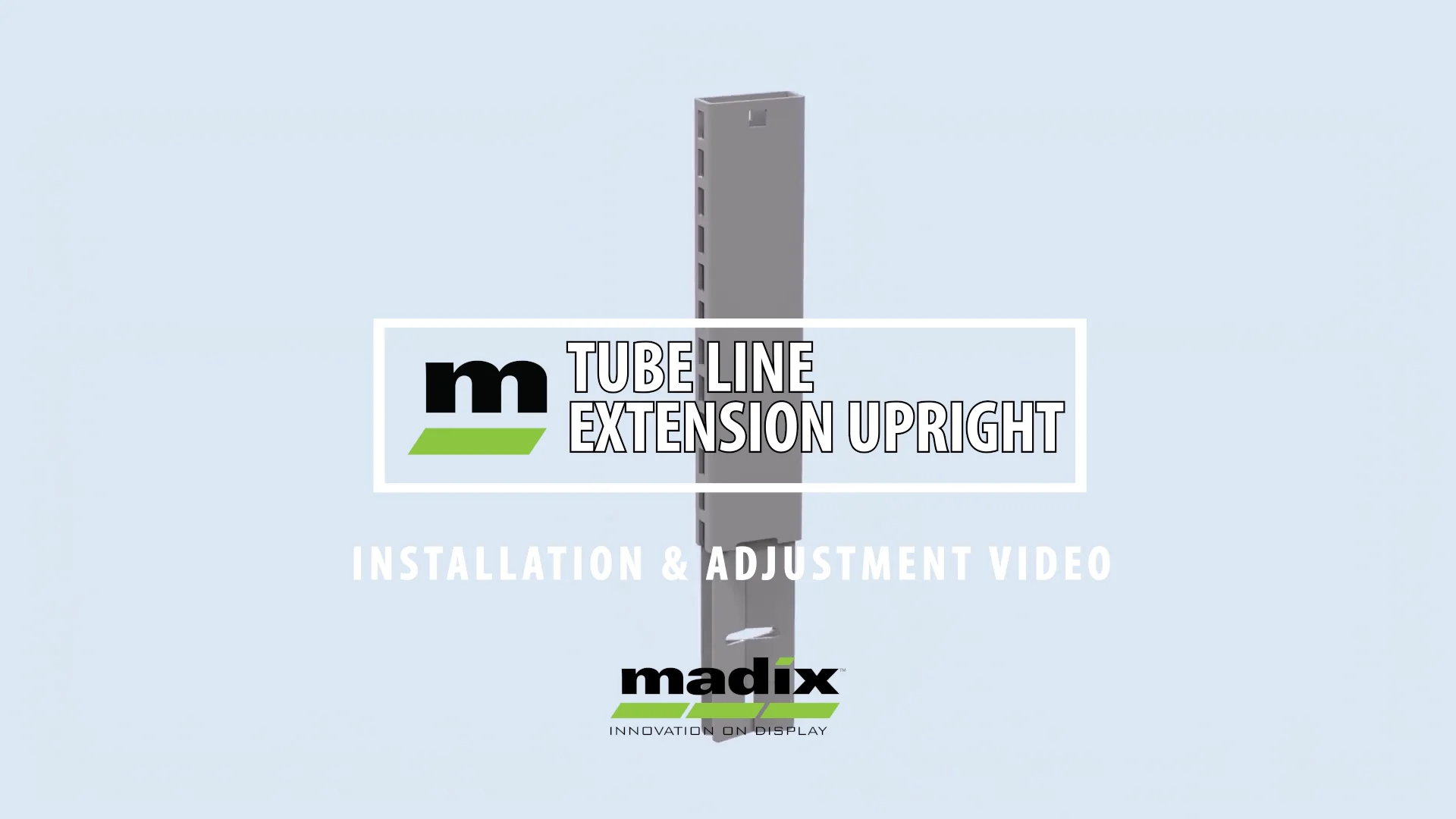 Tube Line Extension Upright Install Video on Vimeo