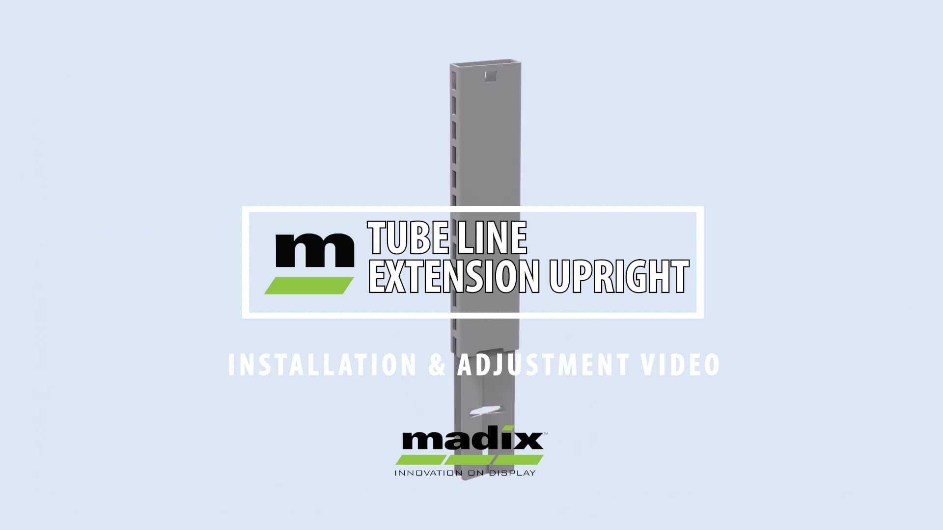 Tube Line Extension Upright Install Video on Vimeo