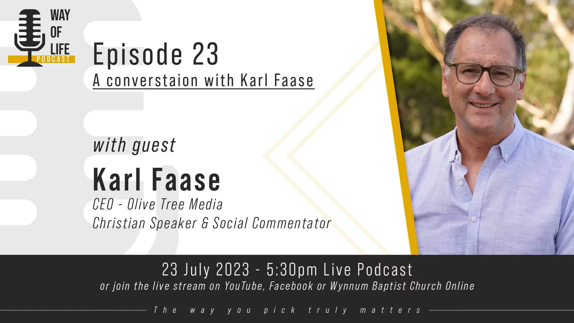 Way of Life Podcast - Episode 23: A Conversation with Karl Faase on Vimeo