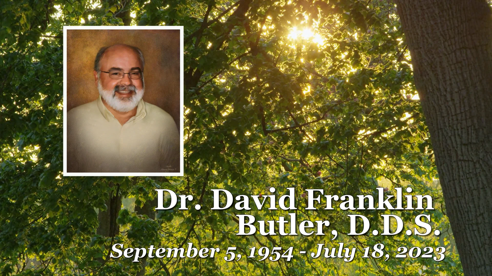Dr. David Franklin Butler, D.D.S. - Morgan & Nay David Butler on Vimeo