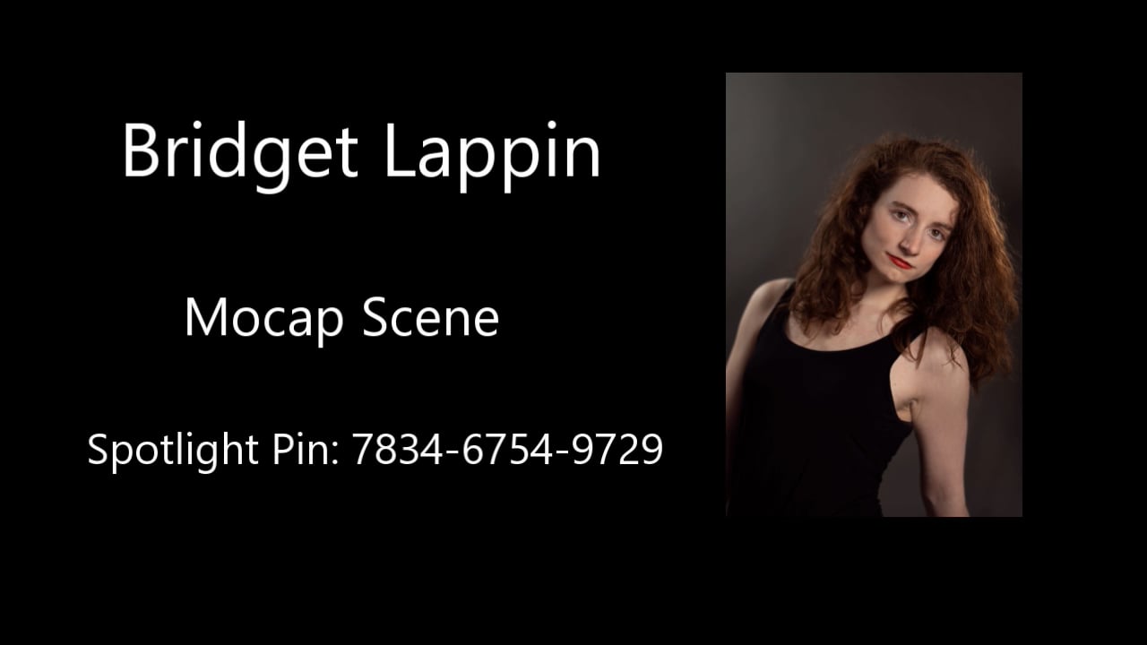 Bridget Lappin - Mocap Scene on Vimeo