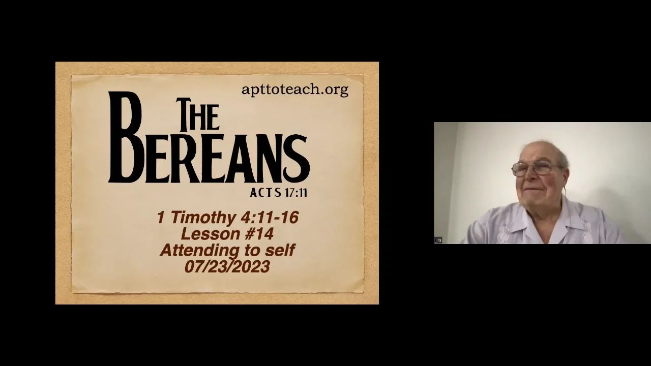 14 07-23-2023 1 Tim 4-11-16 Attending to Self on Vimeo