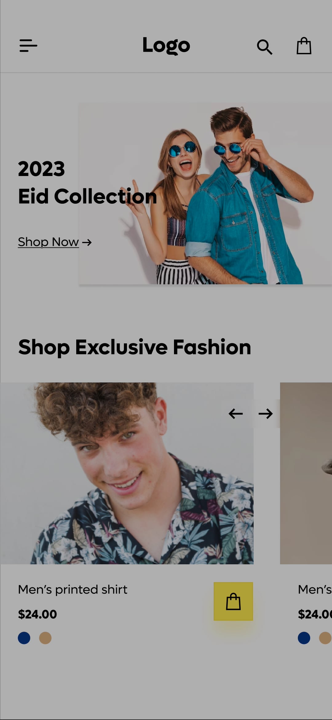 Fashion mobile responsive design Micro-interaction design on Vimeo