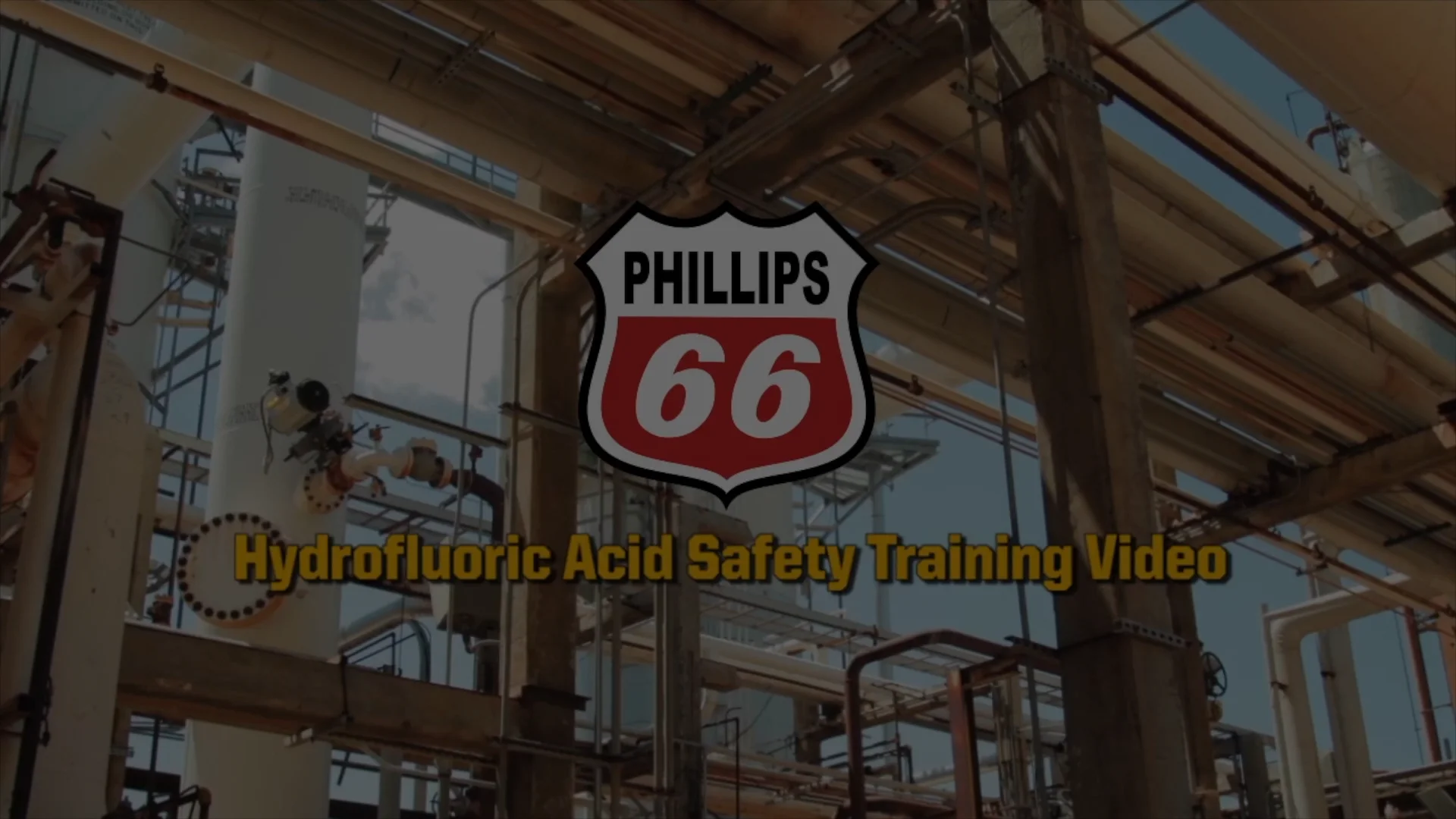 Borger Refinery Unit 22 HF Alkylation Safety Video on Vimeo
