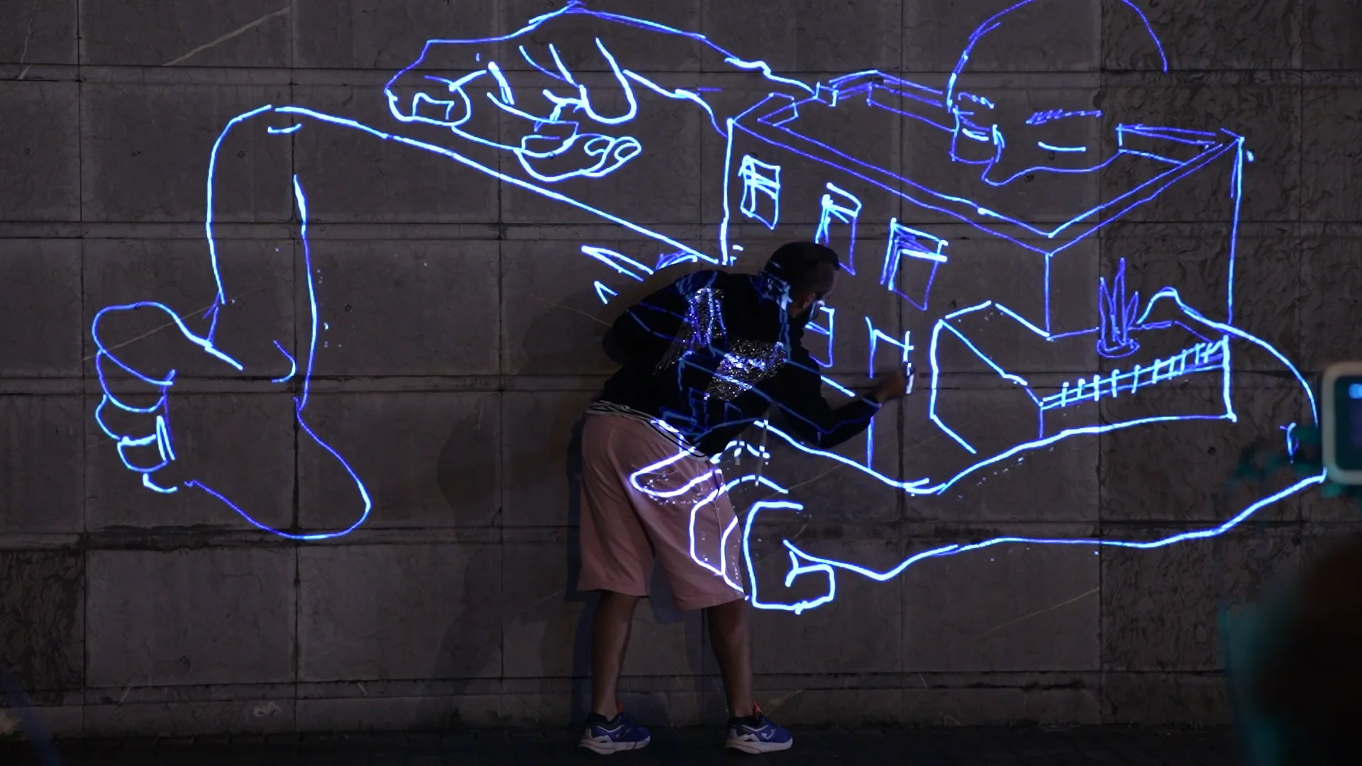 Interactive Light Painting at the White Night Bilbao_2021 on Vimeo