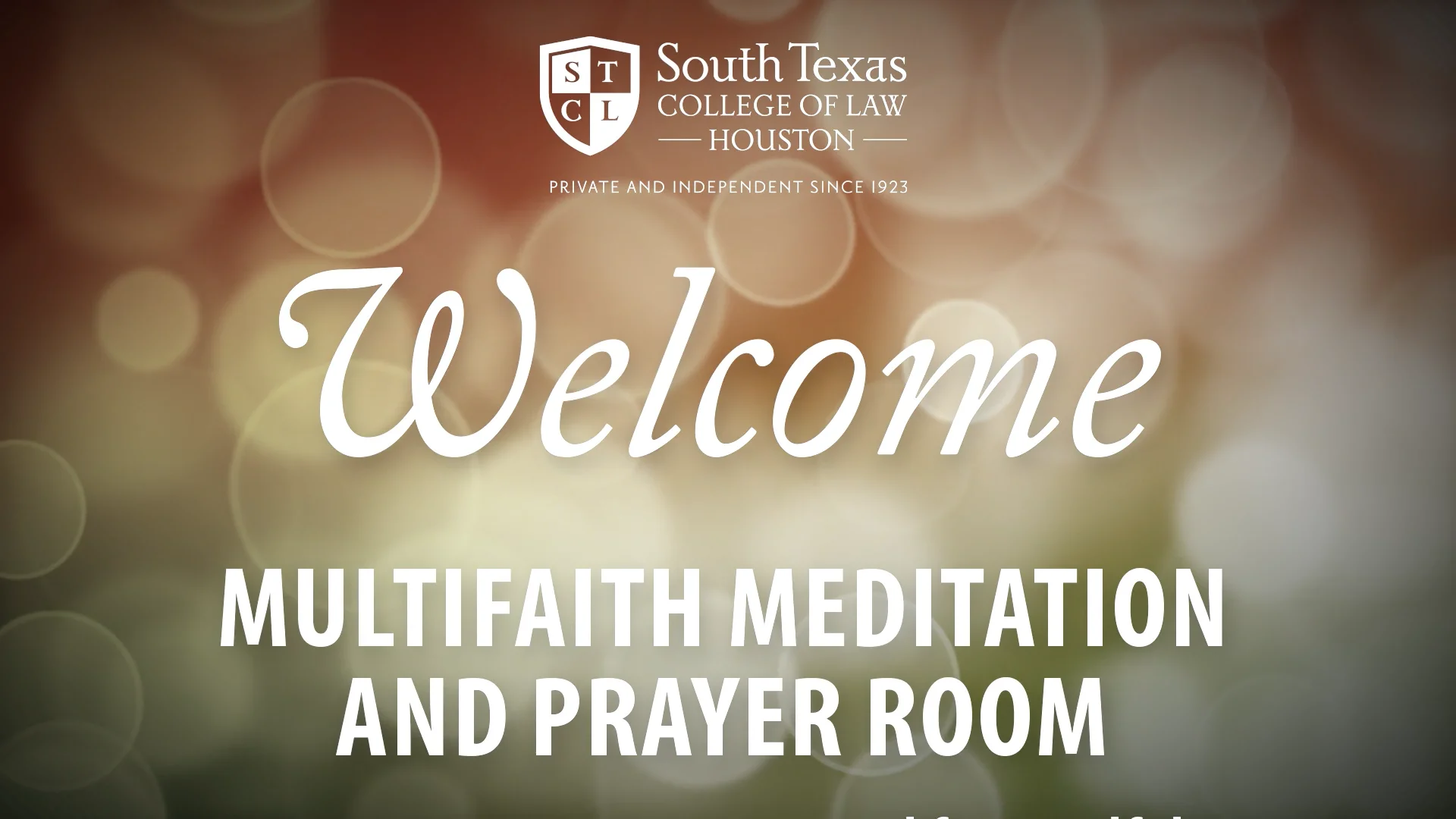 STCL Multifaith and Meditation Room