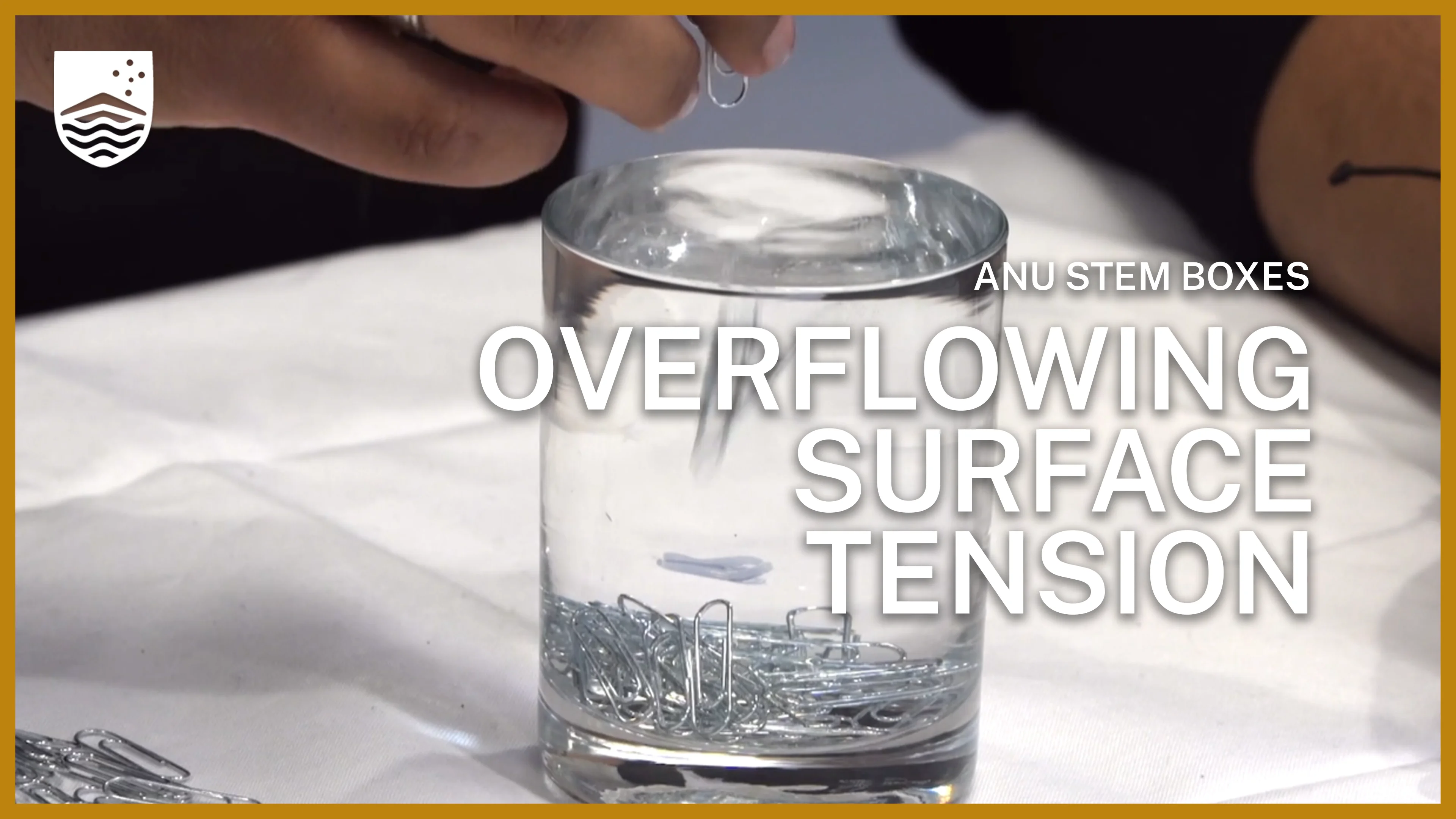 Overflowing surface tension | ANU STEM Boxes on Vimeo