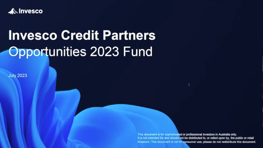 MPW Presents Invesco Credit Opportunities - July 2023 on Vimeo