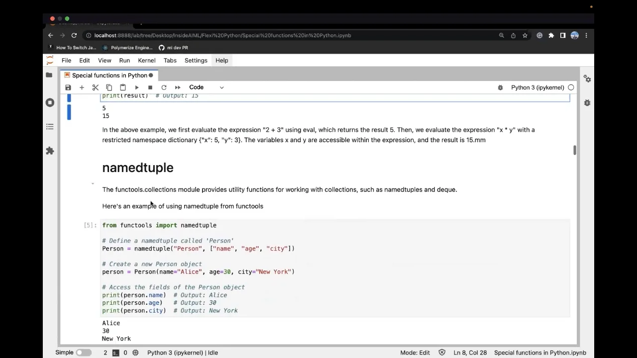 Python special function - 3rd named tuple function