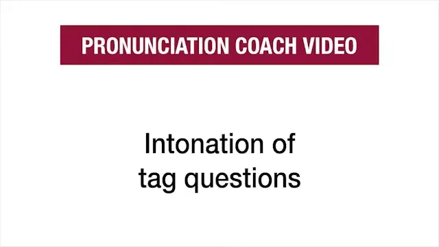 Intonation of tag questions on Vimeo