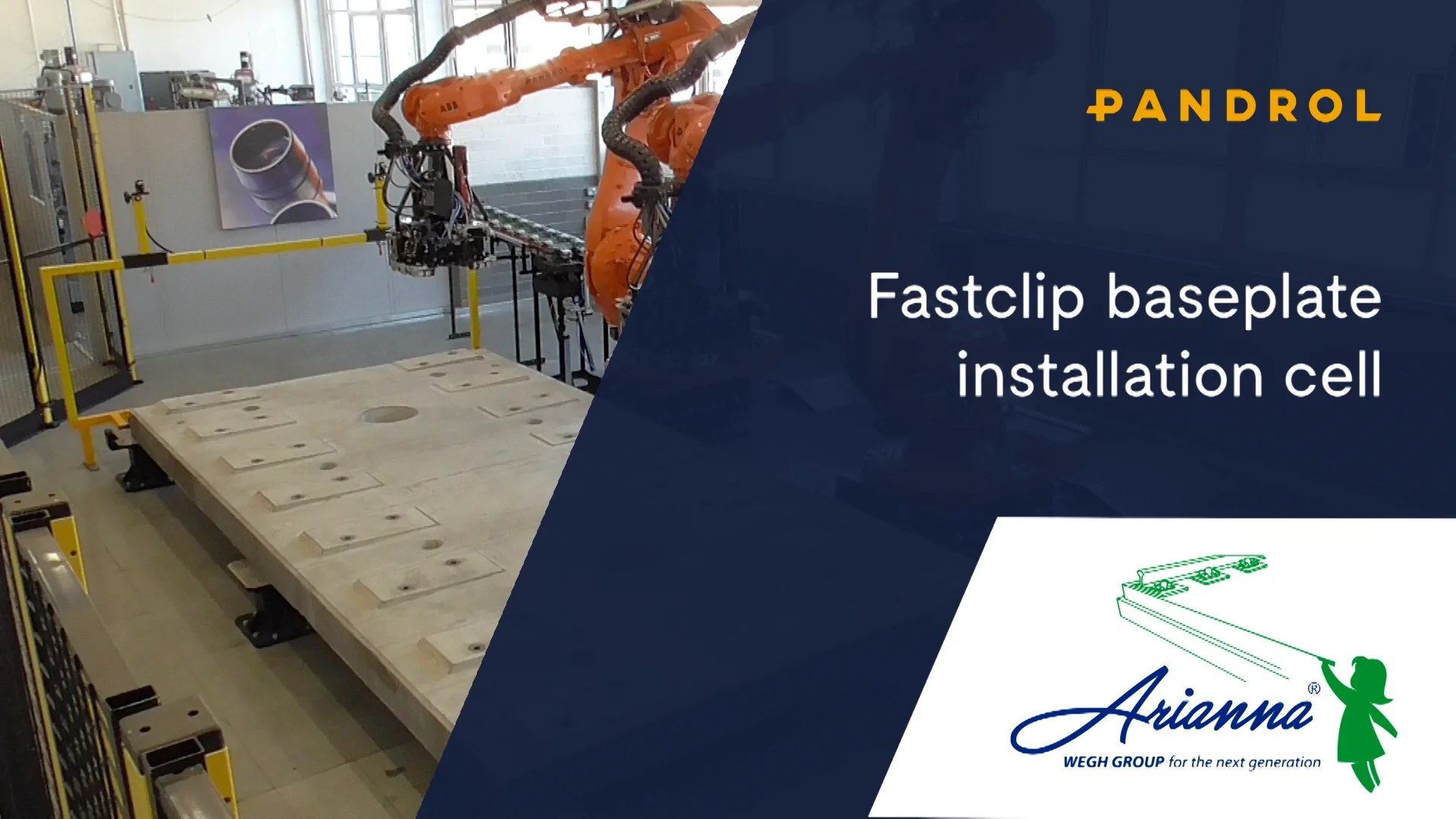 Pandrol Fastclip Baseplate installation cell on Vimeo