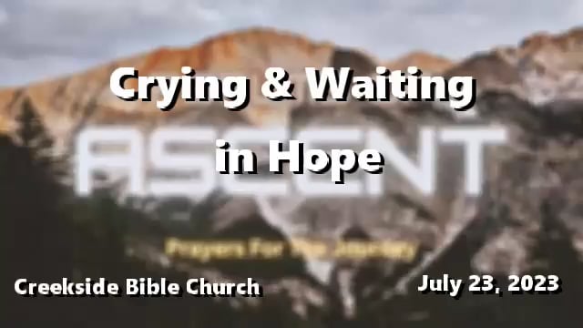 Crying & Waiting in Hope on Vimeo