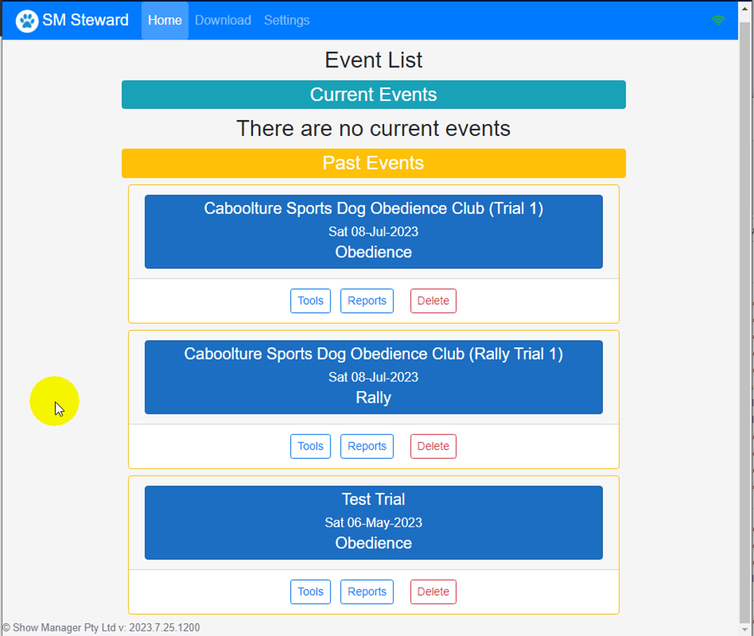 Dog Sports: Steward App & Results