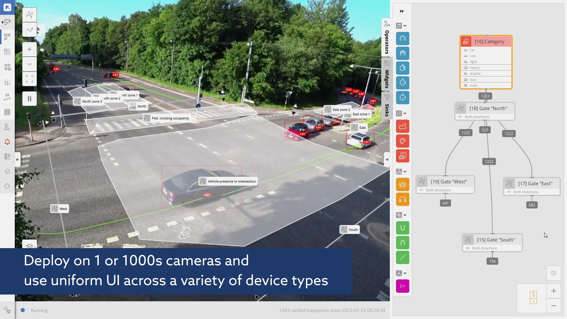 AI video analytics with 17 traffic object classes on Vimeo