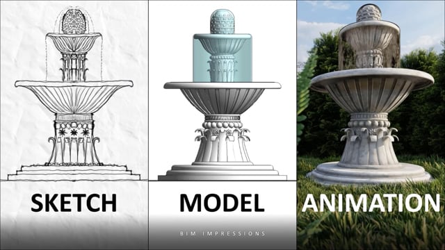 Create Impressive Fountain with Revit and Lumion Online Course