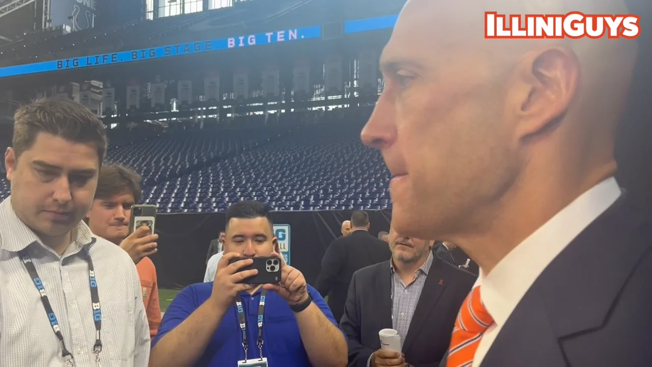Illinois Athletics Director Josh Whitman at Big Ten Football Media Days ...